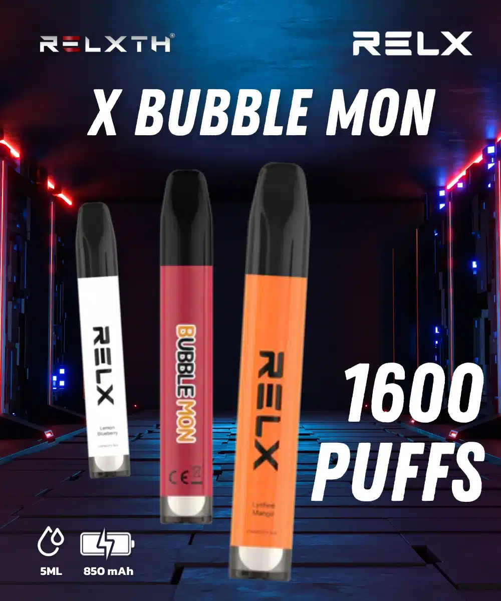 Relx X Bubblemon 1600 พอตใช้แล้วทิ้งสูบนาน กลิ่นชัด | RELXTH